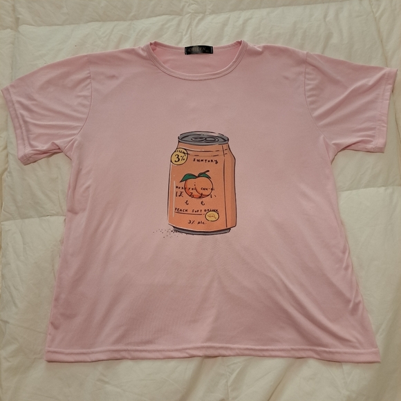 CDJLFH | Tops | Cdjlfh Womens Horoyoi Chu Hi Peach Soda Kawaii T Shirt ...